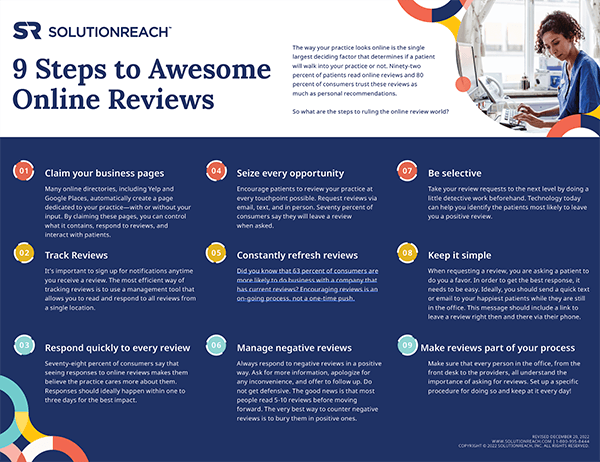 Dental Practice Schedules 50% More Recall Appointments - Solutionreach